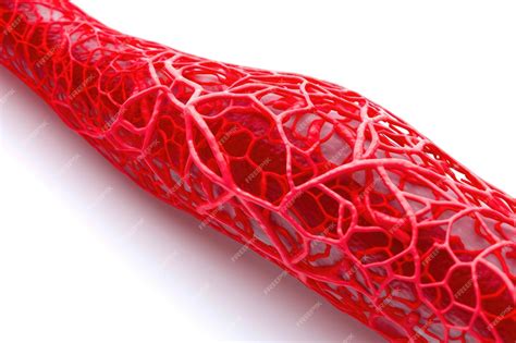 Premium Photo Detailed Vascular Structure On White Generative Ai