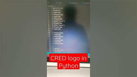 Draw Cred Logo Using Python Turtlepython Turtlecodingpythonturtle