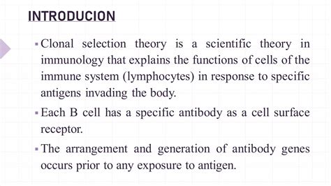 Clonal Selection Theorypptx