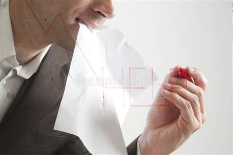 Negative Graph Stock Image Image Of Businessman Negative