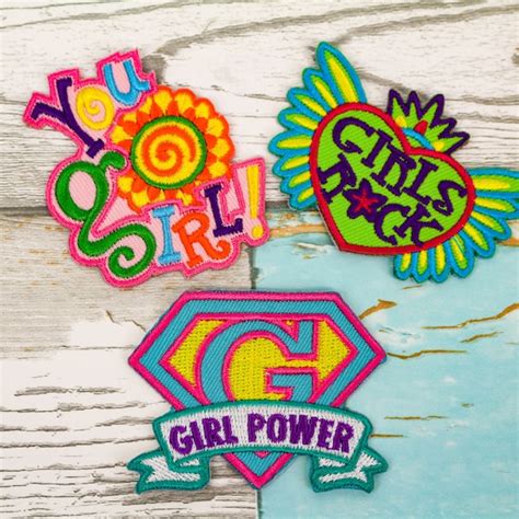 Embroidered Patches For Girls Etsy