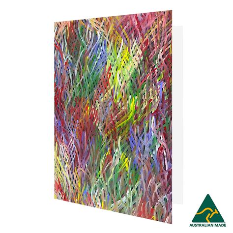 Utopia Aboriginal Dot Art T Card Grass Seed Dreaming