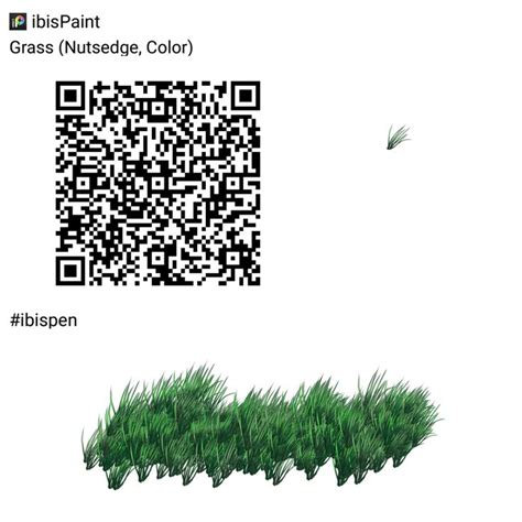 Grass Qr Code For Ibis Paint X In 2025 Ibis Painting Qr Code