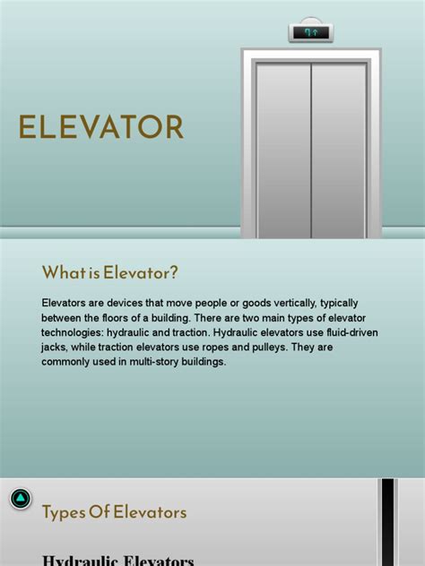 Pptx Pdf Elevator Transport