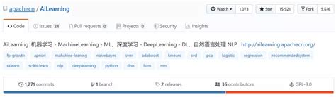 AiLearning 一个 GitHub万星的中文机器学习资源 知乎