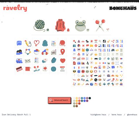 Emojis Of Various Knitting Related Icons Behance