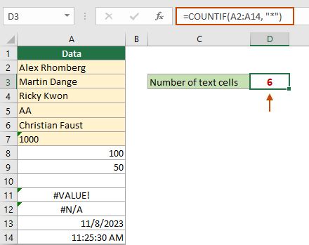 Master Counting Cells With Text In Excel A Complete Guide
