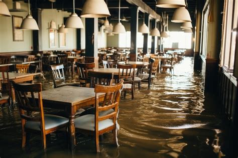 Premium Ai Image Catastrophic Flooding In A Coastal City In Europe