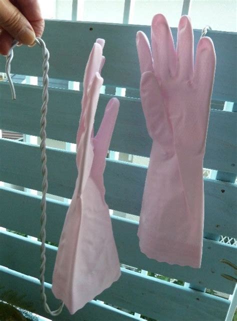 ゴム手袋ハンガーを作る Koriの ほぼ植物ブログ