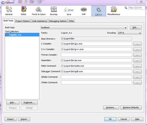 cara setting compiler c c di netbeans ide dengan menggunakan cygwin