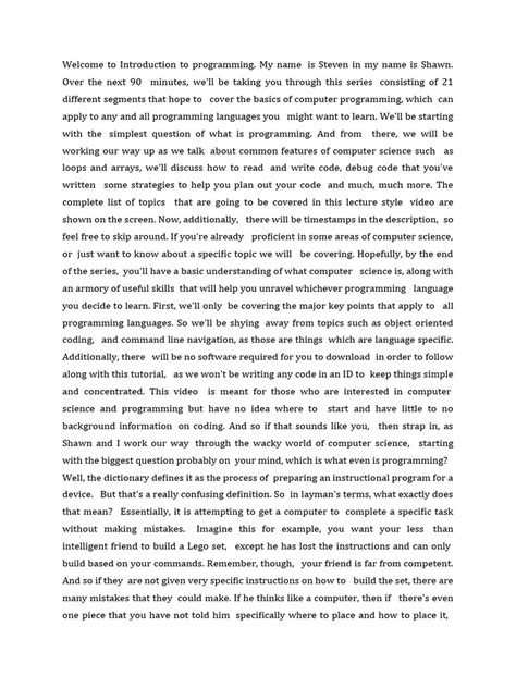 Welcome To Introduction To Programming Pdf Data Type Boolean Data Type