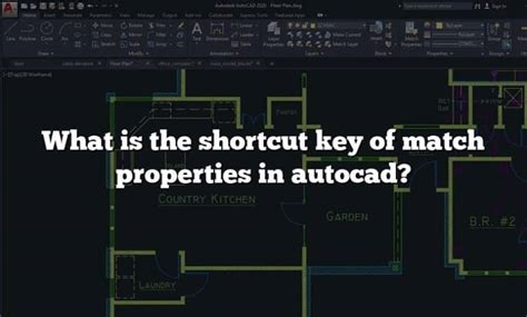 What Is The Shortcut Key Of Match Properties In Autocad