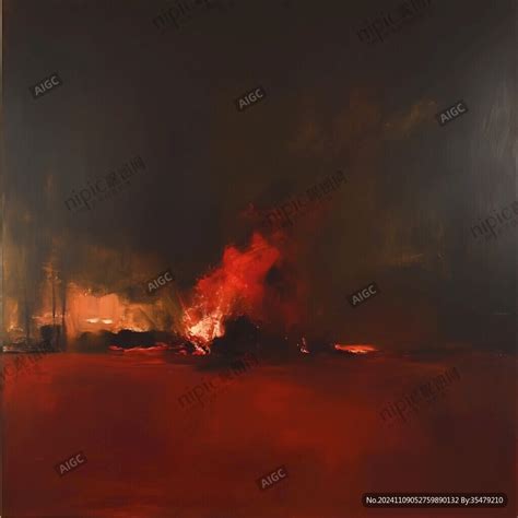 Ai创作图火攻场景 燃烧的城市 炽热的红色环境 火红江面 油田火灾 沥青厂火警 滔天大火 燃烧的世界 熊熊烈火 烈火般的红色 沸腾的工地 石油之火 水火无情 烈焰升腾 激情燃烧的色彩nipic