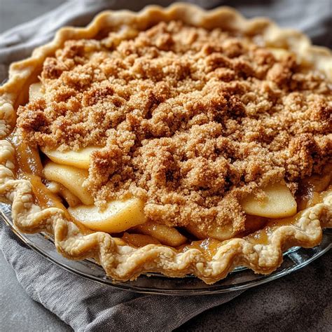 Dutch Apple Pie With A Buttery Crumb Topping