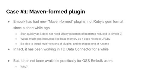 Embulk In TD And In The Future