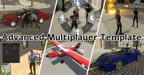 advanced multiplayer game template systems unity asset store
