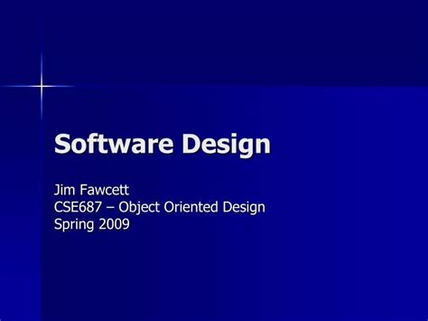 PPT Software Design PowerPoint Presentation Free Download ID 431366