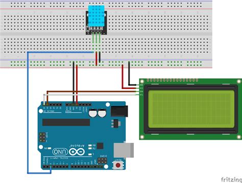 Weather Station Using Dht11 And I2c Lcd Display With Arduino Its Easy Arduinoyard