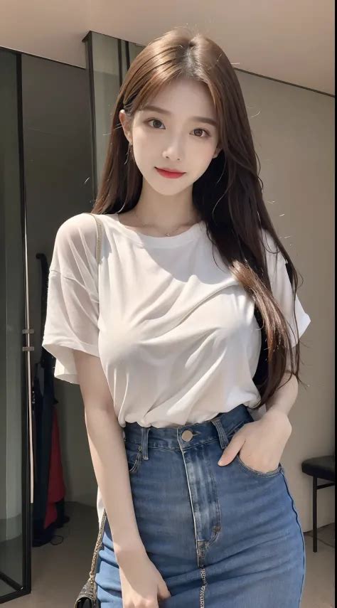 A Close Up Of A Woman In Shorts And A Shirt Posing For A Picture