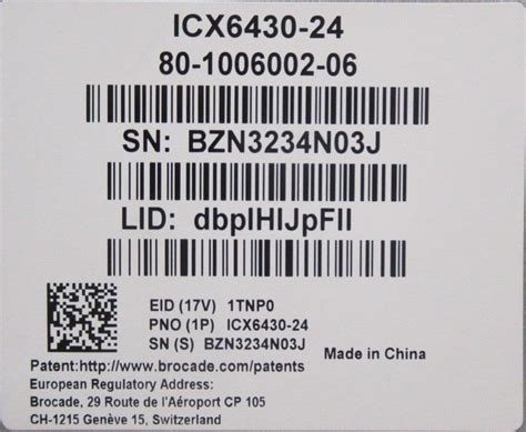 Fujitsu Brocade Icx 6430 24 Gigabit Ethernet Switch 24x 10 100 1000 4x 1gb Sf