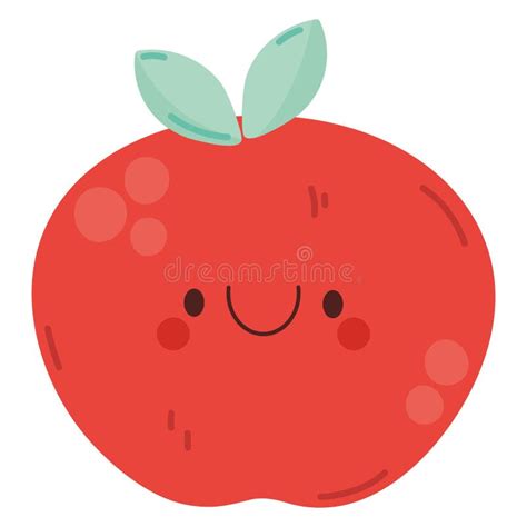 Happy Apple Design Stock Illustration Illustration Of Kawaii 274357146