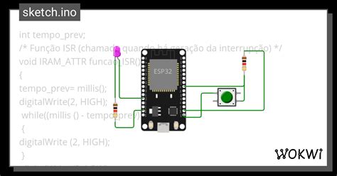 Interrupção Wokwi ESP32 STM32 Arduino Simulator Interrupção Wokwi ESP32 STM32 Arduino Simulator