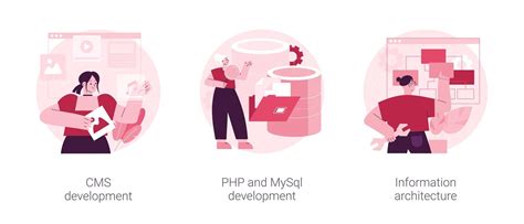 Premium Vector Backend Development Abstract Concept Vector Illustrations