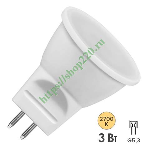 Купить Лампу светодиодную Feron LB-271 MR11 3W 2700K 230V G5.3 25551 по ...