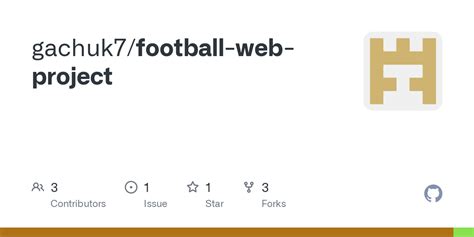 Github Gachuk7football Web Project