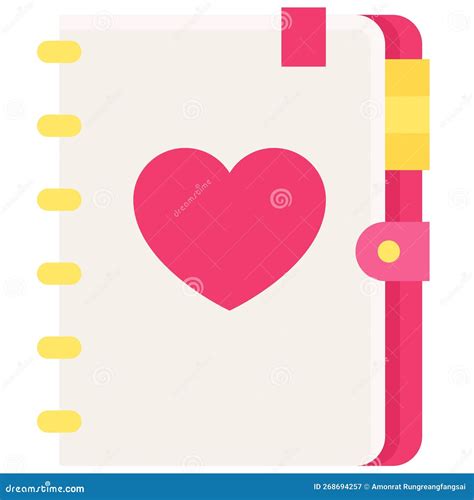 Love Notepad Icon Love And Heart Vector Stock Vector Illustration Of Pencil Writing 268694257