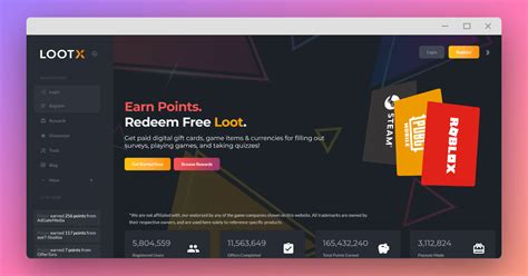 Earn Points Redeem Loot Free Gift Cards Crypto LootX