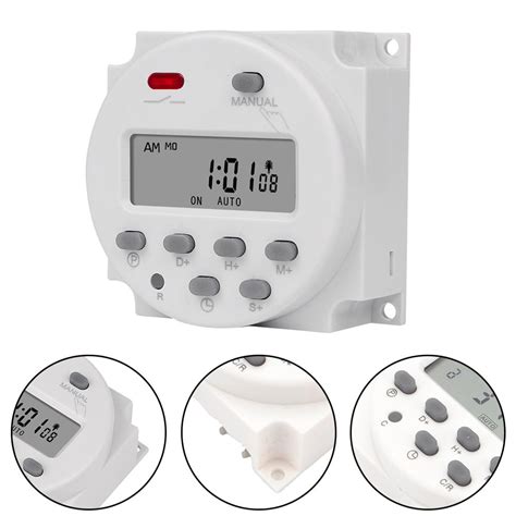 Huajunming Digital Display Power Timer Weekly Programmable Time Relay