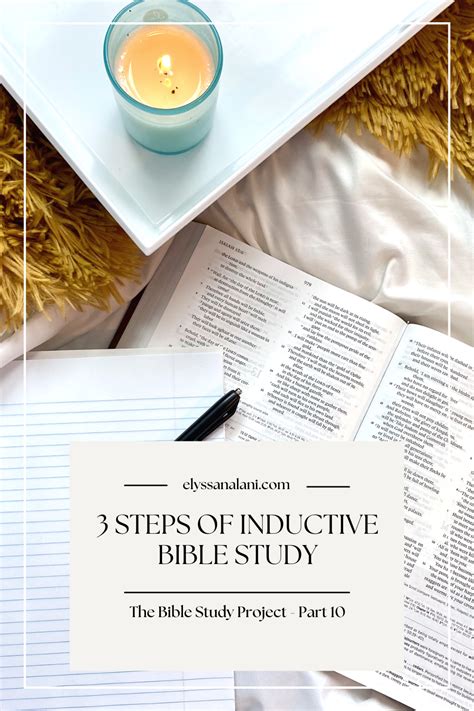 The 3 Steps Of Inductive Bible Study Elyssa Nalani