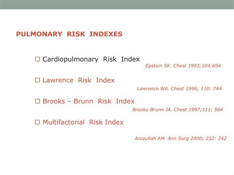 Evaluation Of Preoperative Pulmonary Risk Pptx Smoking Cessation Wellness