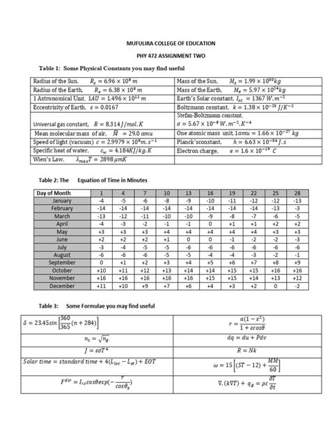 2021 Phy 472 Assignment 2 Pdf Physical Quantities Quantity
