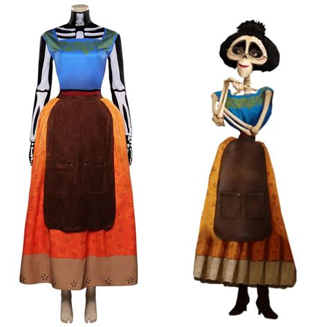 Coco Tia Victoria Cosplay Costume Top Skirt Outfits Halloween Carnival