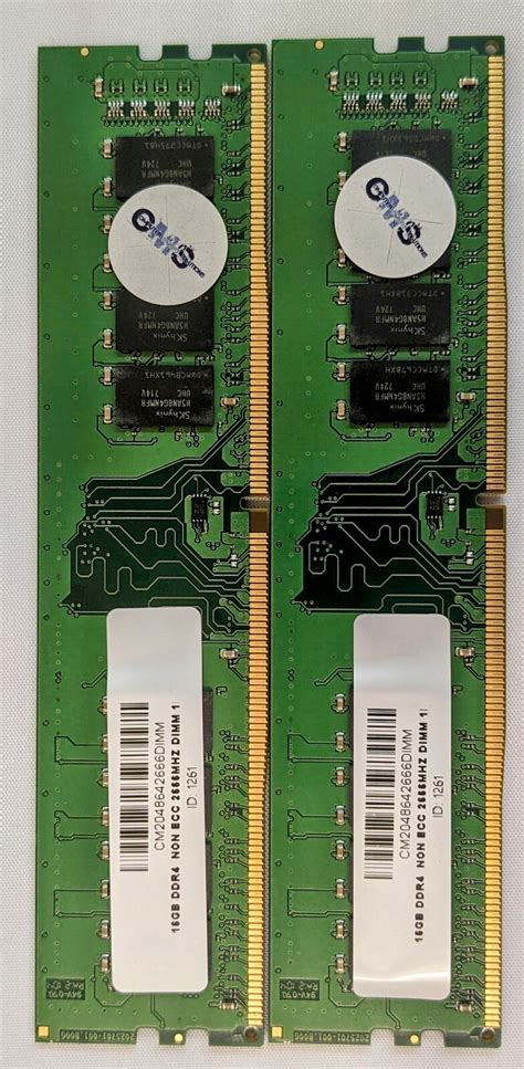 Used 64gb 2x32gb Mem Ram 4 Lenovo Legion R5 28imb05 T5 26amr5 T5