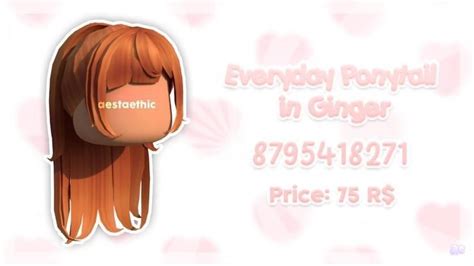 Pin By Addison Montgomery On Roblox Codes Ginger Hair Brown Hair Roblox Id Roblox