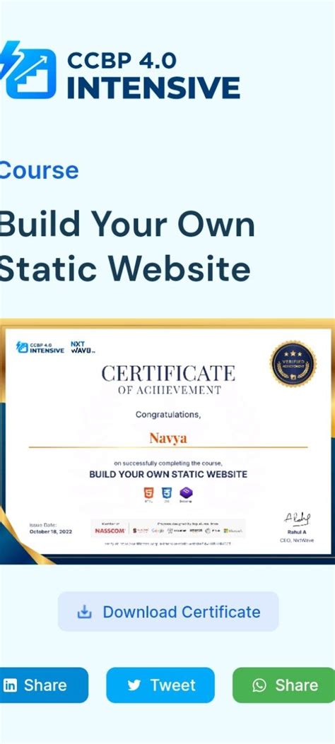 navya yagana on linkedin nxtwave ccbp happy