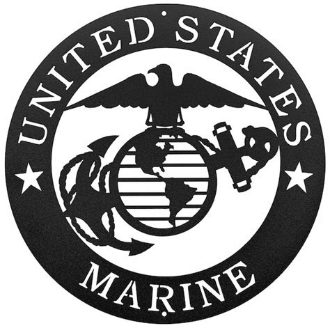 Usmc Logo Black And White