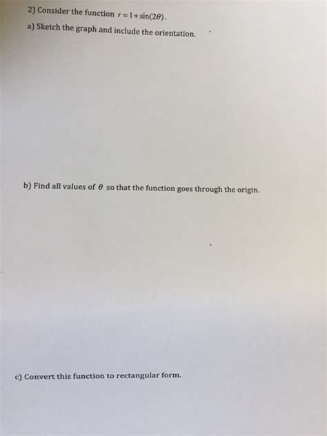 Solved Consider The Function R Sin Theta Sketch Chegg