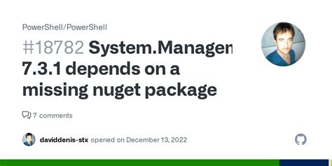 Systemmanagementautomation 731 Depends On A Missing Nuget Package · Issue 18782