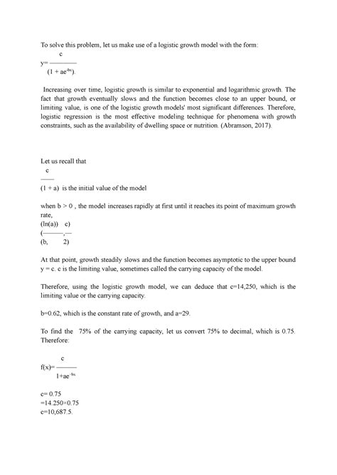 Math1201 College Algebra Discussion Assignment Unit 5 To Solve This Problem Let Us Make Use