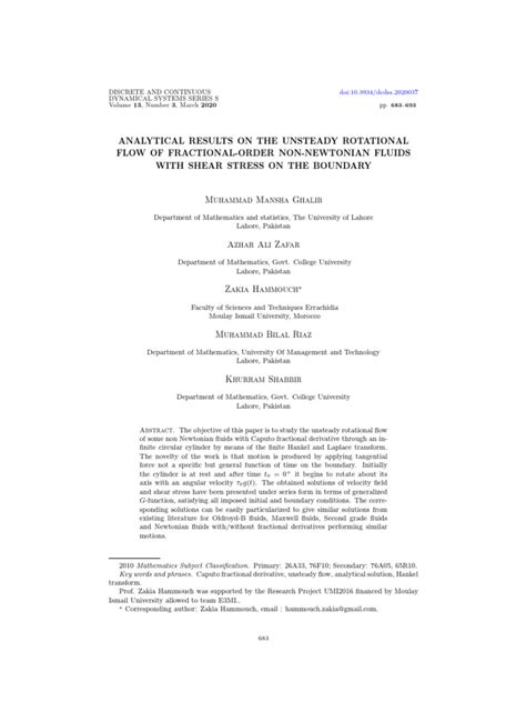 Analytical Results On The Unsteady Rotational Flow Of Fractional Order
