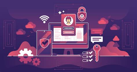 Application Security Focuses On Protecting Data Key Objects Computer Smartphone Stock