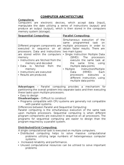 Computer Architecture Notes For Engg1811 Pdf Public Key
