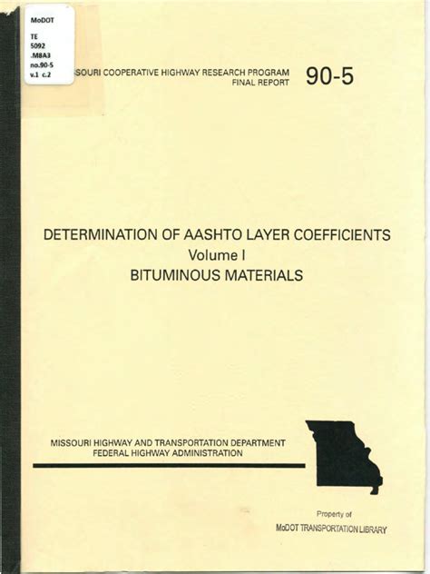 Determination Of Aashto Layer Coefficients Pdf Road Surface Youngs Modulus