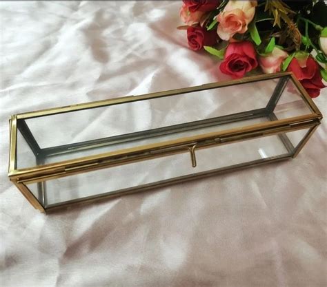Rectangle Metal Glass Scroll Box Sizedimension 9x2x2 Inch At ₹ 190