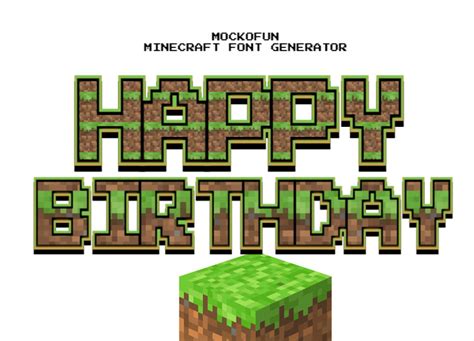 Minecraft Font Generator