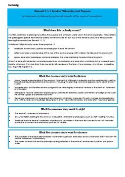 NQS Element Service Philosophy And Purpose By Clovermay TPT